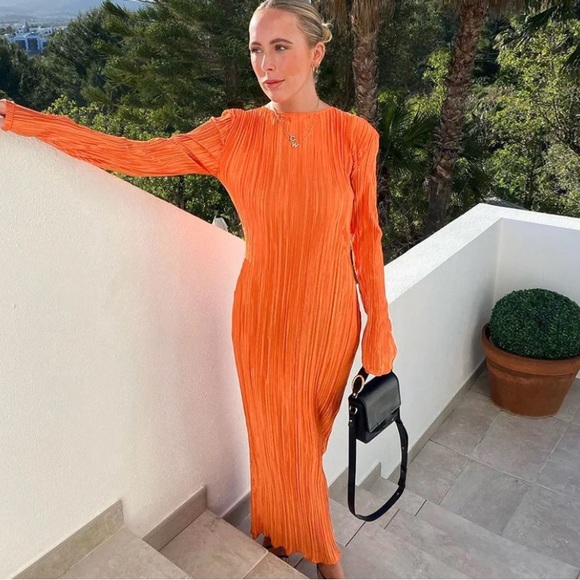 Dresses | Burnt Orange Fall Dress | Poshmark